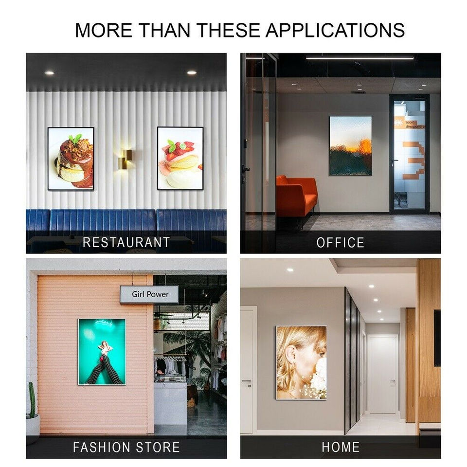 27 x 14 in LED Sign LED Backlit Display Board Electronic Sign Menu ...