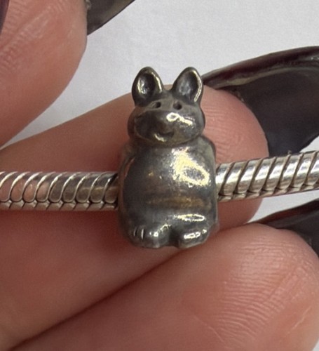 Pandora ALE 925 Sterling Silver Happy Chunky Mouse Smiling Charm | eBay