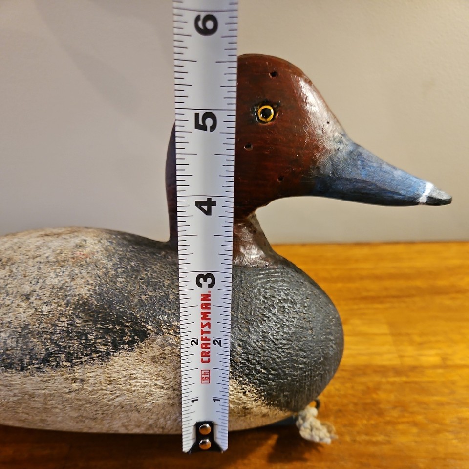 Vintage Solid Wooden Duck Decoy Redhead Drake, Retired Working Decoy | eBay