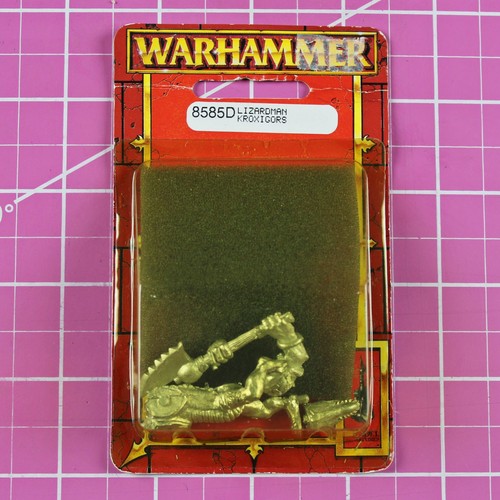 CLASSIC Warhammer Lizardmen Kroxigor NIB Metal - OOP Citadel Lizardman ...