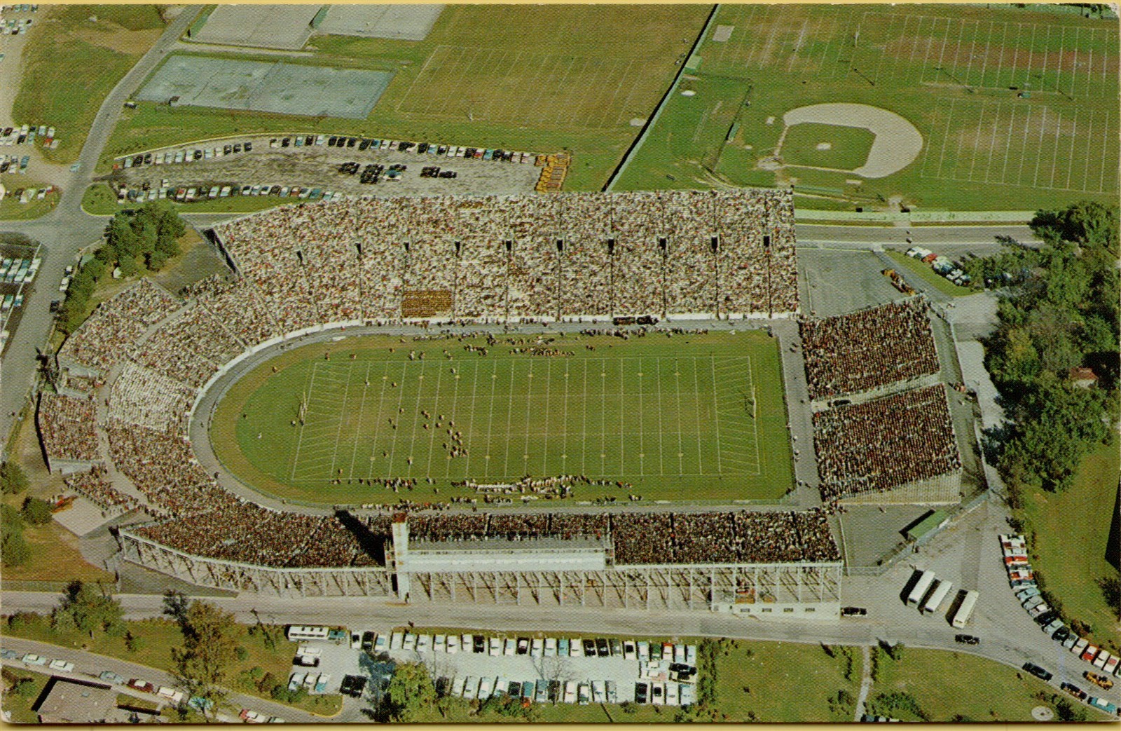 Air Aerial View Football Game Crowd Ross-Ade Stadium Purdue IN Postcard ...