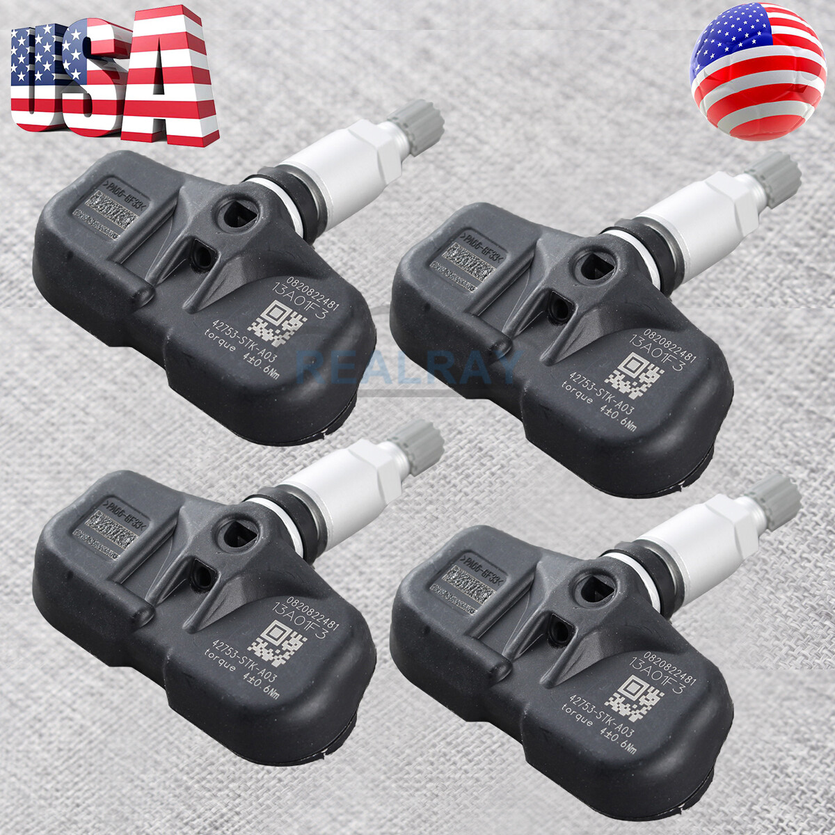 4pcs 42753-STK-A03 42753-STK-A04 TPMS Sensor For Acura MDX RDX TSX ...