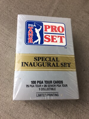 Vintage 1990 Pro Set PGA Tour Golf Card Box Set - Special Inaugural Set ...