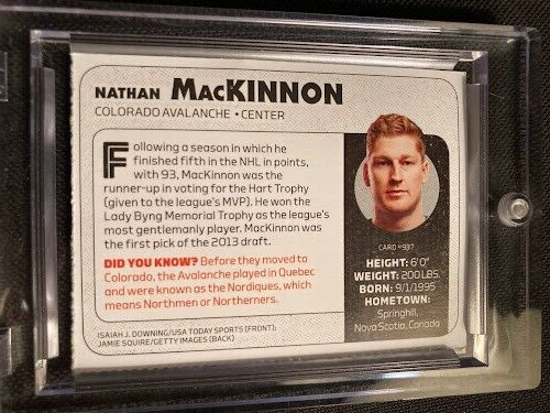 2020 Sports Illustrated for Kids Si HOCKEY NATHAN MACKINNON RC ROOKIE ...