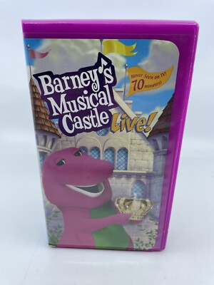 Barney's Musical Castle Live! VHS 2001 Video Tape Sing Along Songs Kids ...
