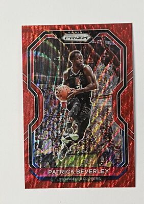 2020-21 Panini Prizm Patrick Beverley Red Wave Los Angeles Clippers ...