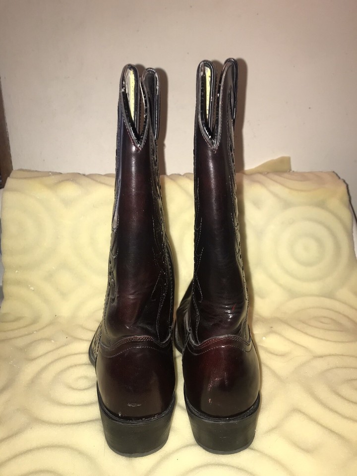 Durango Dragon Western Cowboy Boots - DB585 in Black Cherry Men Size 10 ...