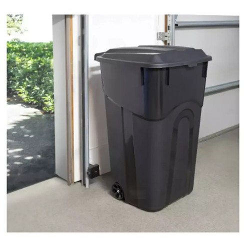 Hyper Tough 32-Gal Wheeled Trash Can w/ Lid – Heavy Duty Outdoor Bin | eBay