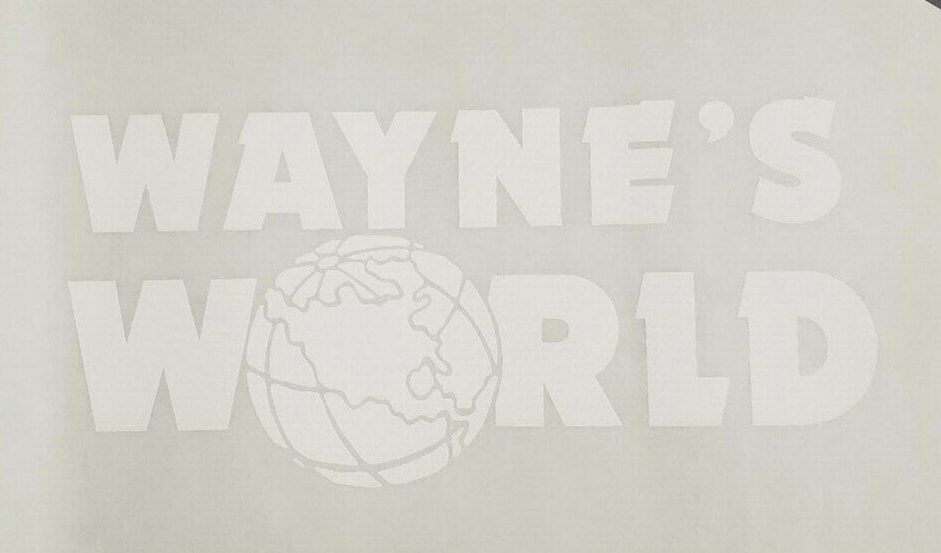 Wayne's World Logo Iron On Heat Transfer White Large 5" x 9.5" SNL | eBay
