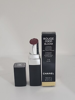 Chanel Rouge Coco Bloom Hydrating Plumping Intense Shine Lipstick #114 ...