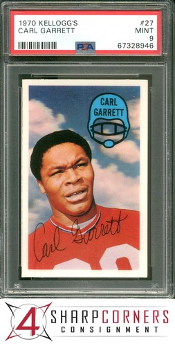 1970 KELLOGG'S #27 CARL GARRETT RC PATRIOTS PSA 9 | eBay