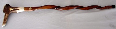 CANE ~ WALKING STICK from Bull Sex Organ - ELK HORN HANDLE CANES | eBay