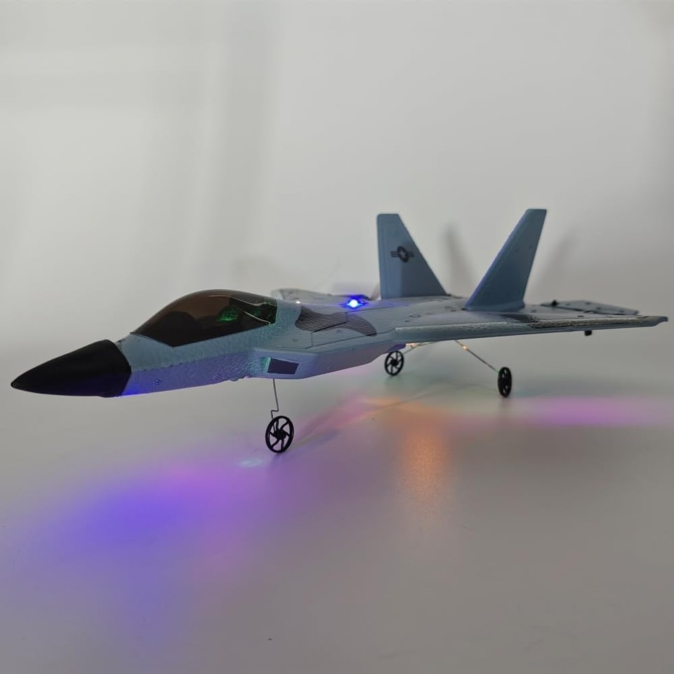 RC Plane F22 Raptor Model 4CH 3D6G RC Airplane for Adults Kids 2.4Ghz ...
