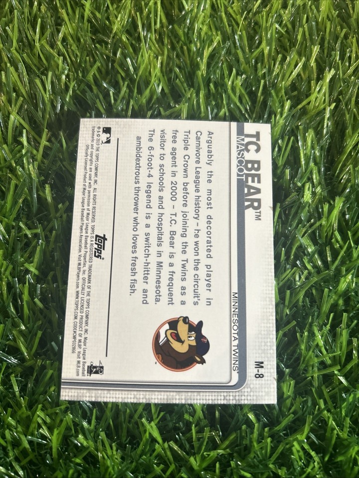 2019 Topps Opening Day Mascots SP TC Bear Minnesota Twins A31 | eBay