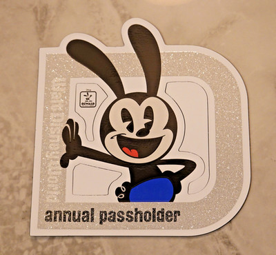 WDW OSWALD AP Magnet AUTHENTIC Walt Disney World Annual Passholder ...