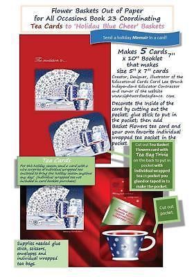 FLOWER BASKETS OUT of PAPER for ALL OCCASIONS Book 23 Coordinating Tea ...