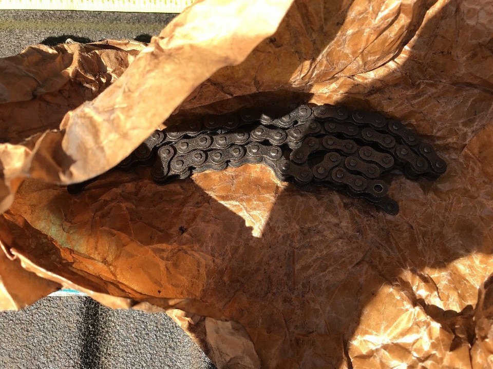 HKK Chain 35 Riv Solid Bushing Partial Box 22” Remaining Unused | eBay