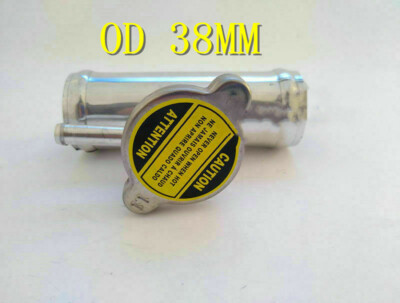 38mm 1-1/2" OD Alloy Inline Radiator Pipe Filler Neck&Free 1.1 BAR Cap ...