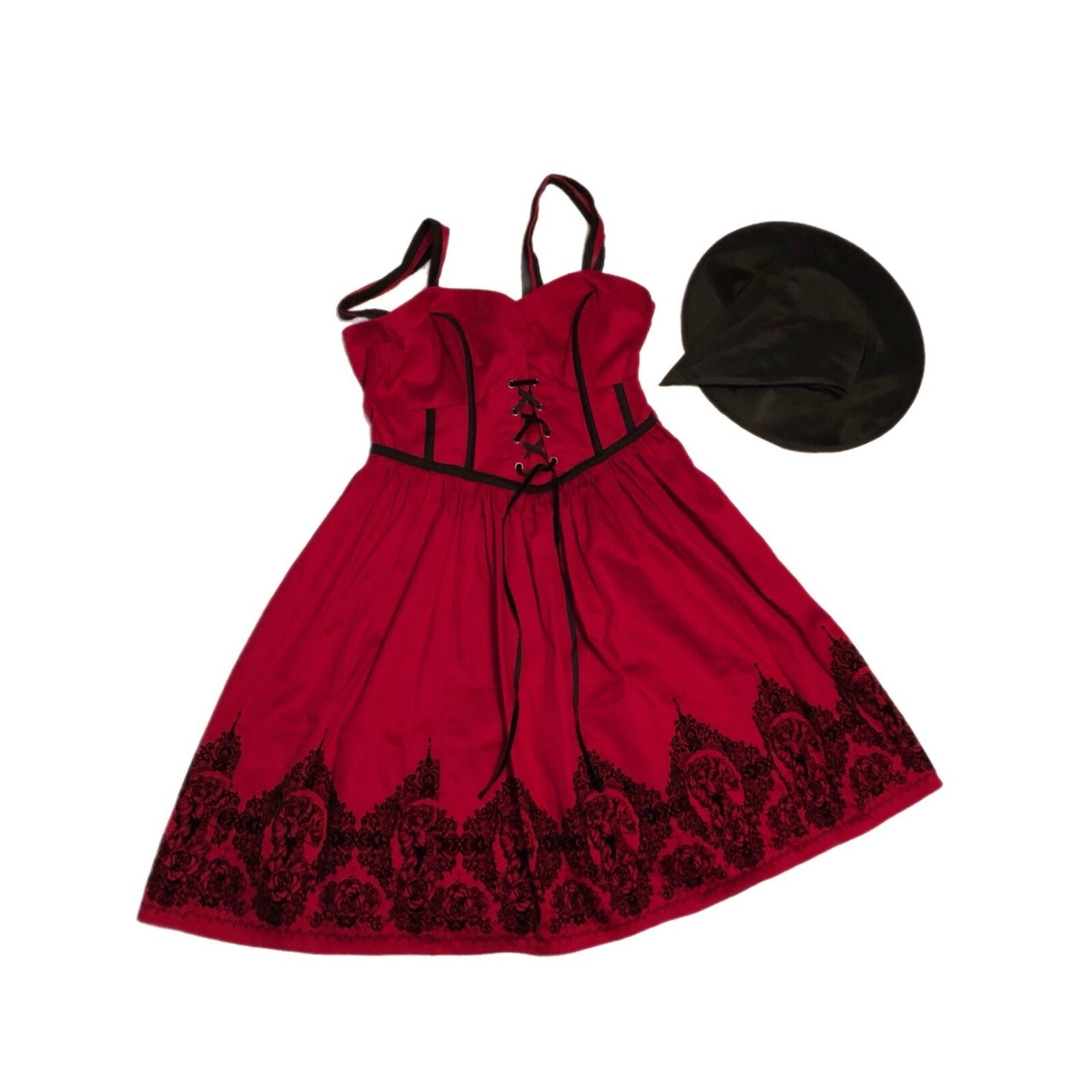 Red witches dress no label see measure for size come … - Gem