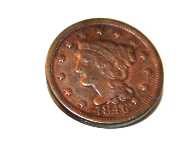 1846 Large Cent Liberty Head/ Braided Hair Cent | eBay