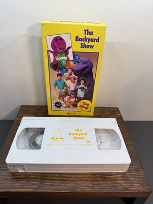 Barney The Backyard Show VHS 1988 Video White Tape PBS Kids TV Show ...