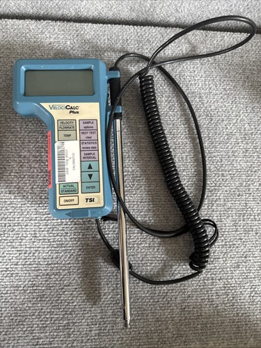 VelociCalc Plus Air Velocity Meter Model 8386 HVAC Flow Temp Tester Vtg ...