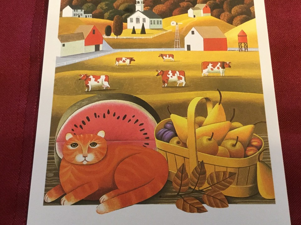 Postcard "Country Cat" 1986 by Reg Cartwright The Cat Postcard Book ...