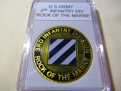 US ARMY 3rd INFANTRY DIVISION "Rock Of The Marne" Challenge Coin | eBay