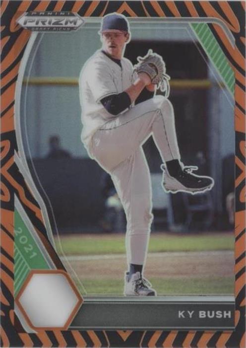 2021 Panini Prizm Draft Picks - Ky Bush #PDP45 Tiger Stripe Prizm /99 ...