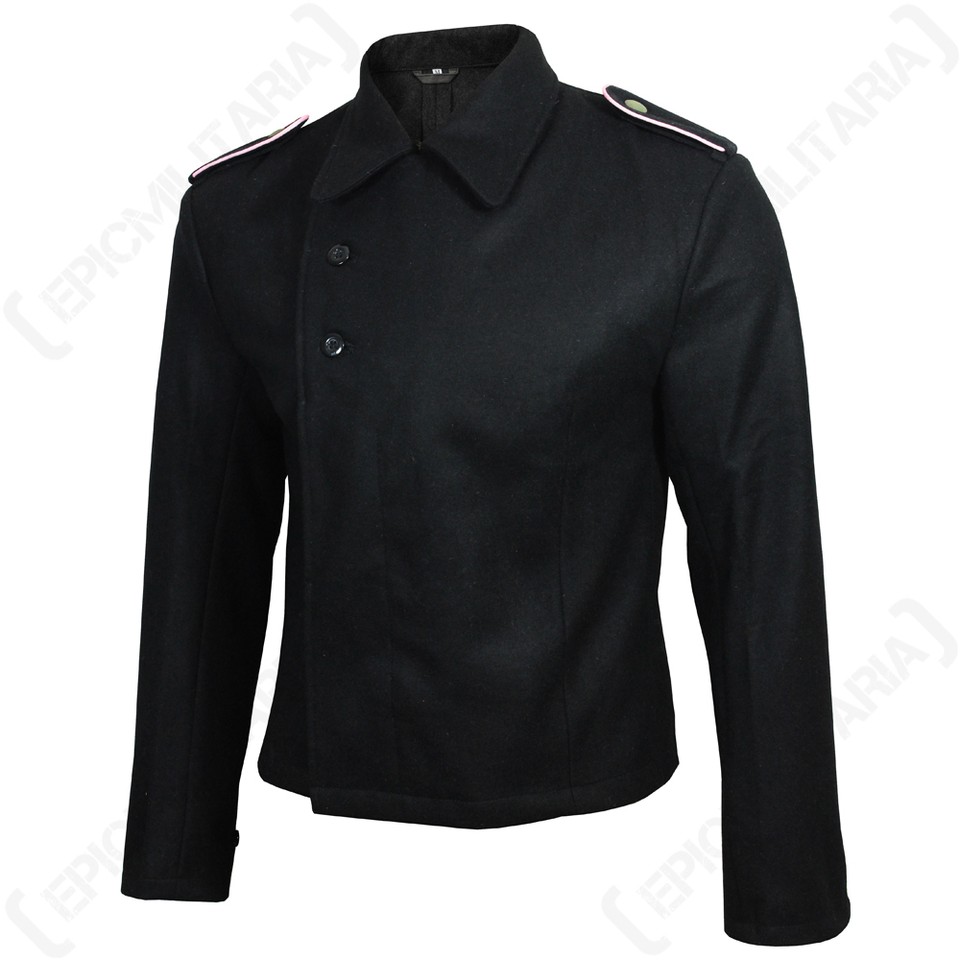 German Elite Black Panzer Wrap - WW2 Army Tunic Jacket Repro Uniform ...