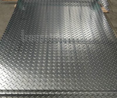 4' x 8' Aluminum Diamond Plate Sheet 0.04in Thick Polished - Trailer ...