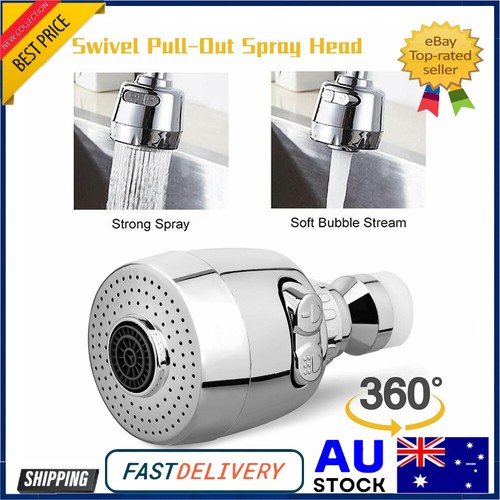 Moveable 360° Rotatable Faucet Water Saving Tap Kitchen Head Sprayer ...