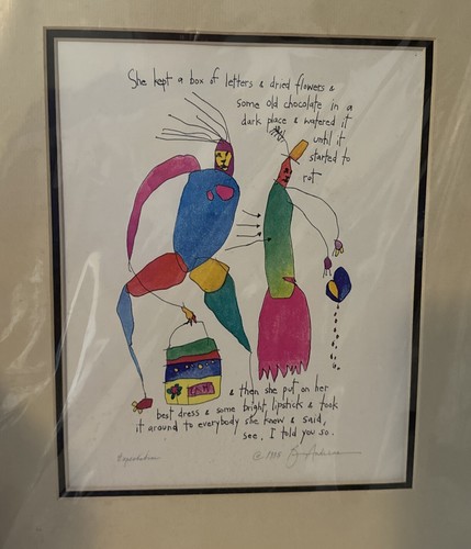 Brian Andreas Story People Matted Print Signed "Expectation” 1995 | eBay