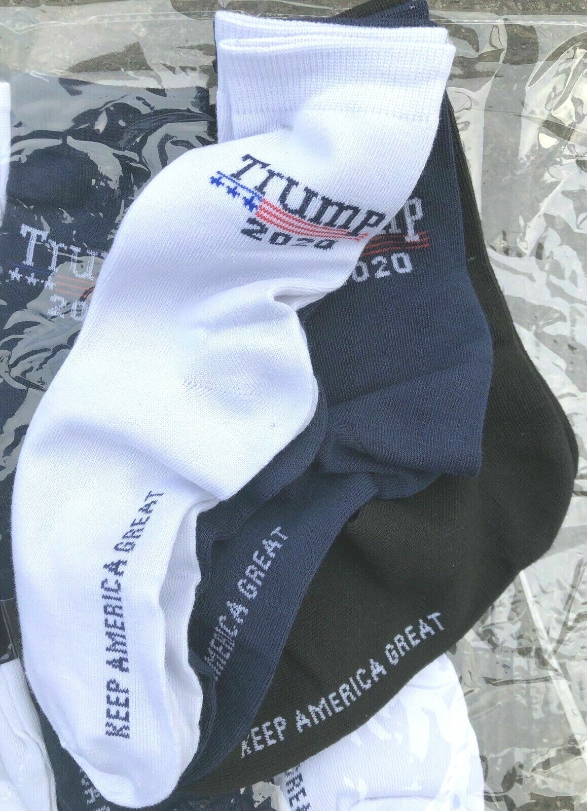 3 pk. Assortment Donald Trump President MAGA Socks 2020 Making Feet ...