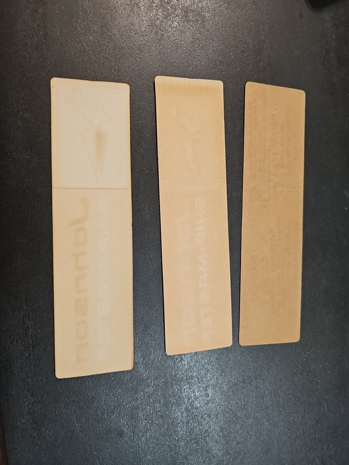 3 New Vintage OEM OMC/Johnson Ship-Master Side Control Decal, Part ...