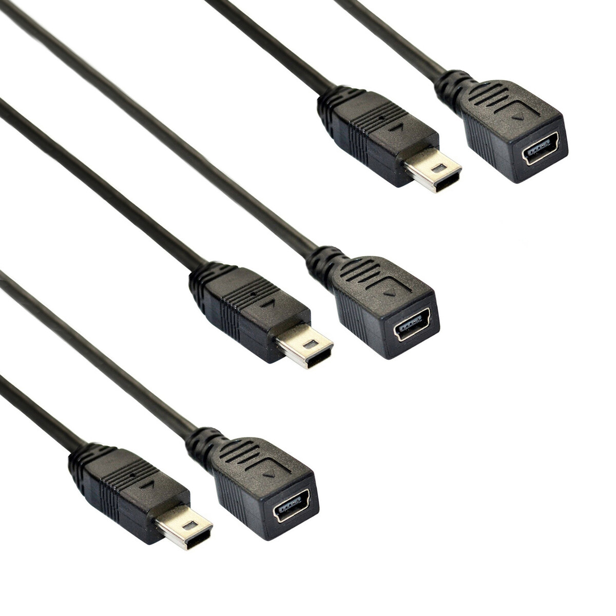 3x 1,2m USB 2.0 Mini B Verlängerung USB Mini Stecker auf USB Mini B ...