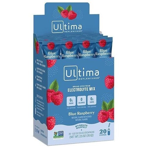 Ultima Replenisher Electrolyte Mix Blue Raspberry 20 Stickpacks | eBay