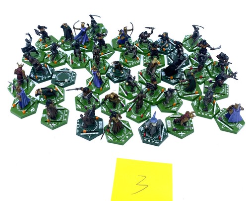The Lord of the Rings Combat Hex Game 43 Miniature Figures Sabertooth ...
