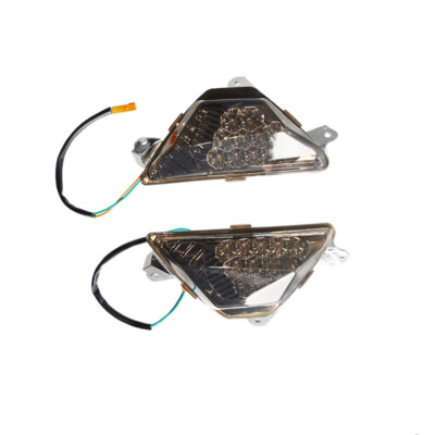 2x Front LED Turn Signal Lights Lamps For KAWASAKI NINJA 250 300 ZX-6R ...