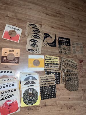 DECCA record company 45 Rpm sleeves only About 100 | eBay
