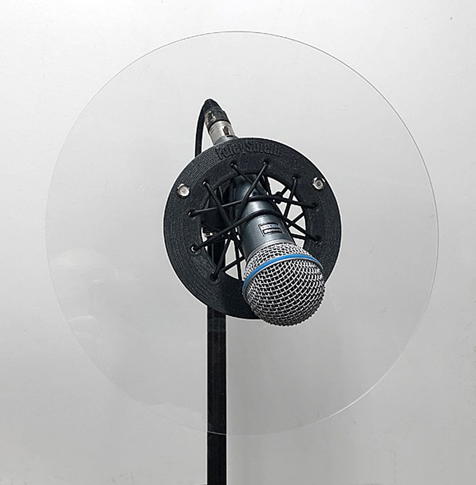 Trumpet, sax mic reflector shield II for live sound monitoring, fits ...