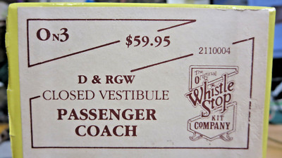 Original Whistle Stop D&RGW Closed Vestibule Passenger Coach W/Trucks ...