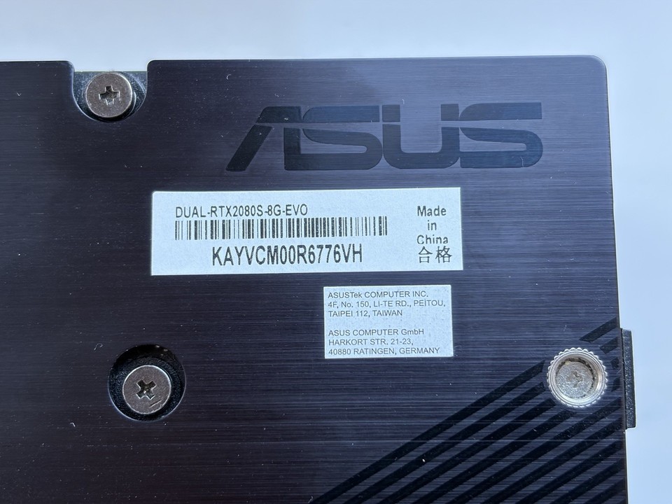 ASUS Nvidia GeForce DUAL RTX 2080 Super Evo 8 GB GDDR6 Graphics Card ...