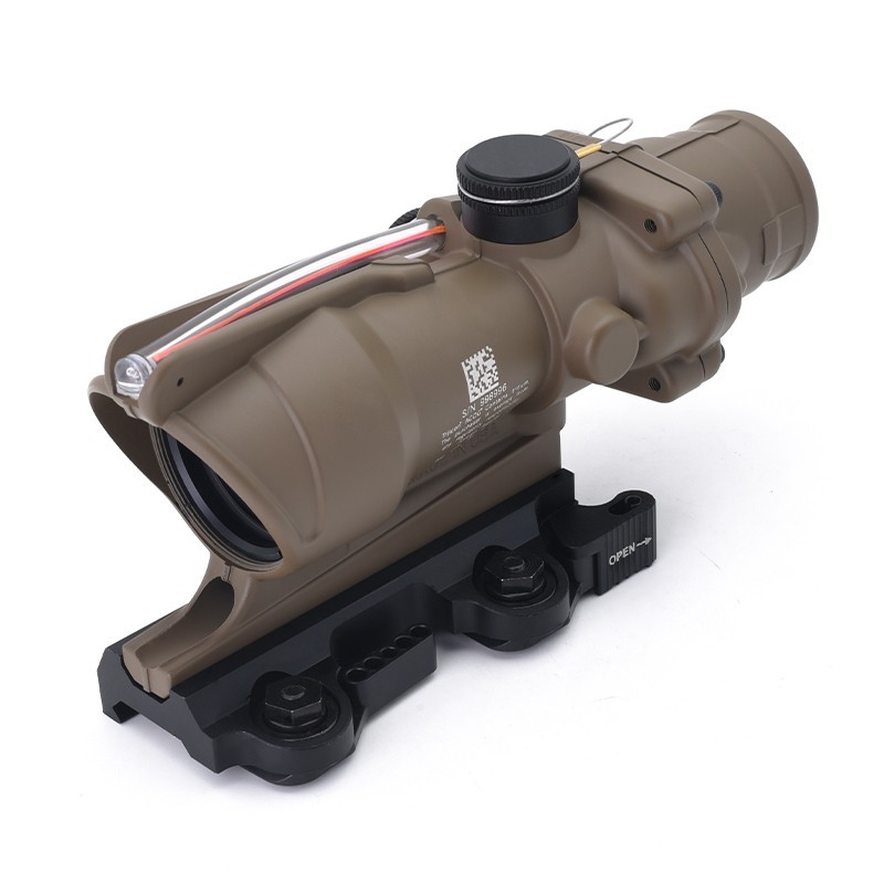 EvolutionGear ACOG 4X32 Red Fiber Optics Scope Chevron reticle Sight ...