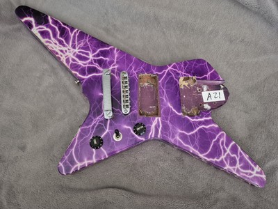 7 String Jackson Charvel Star Style Guitar Body Project Purple ...