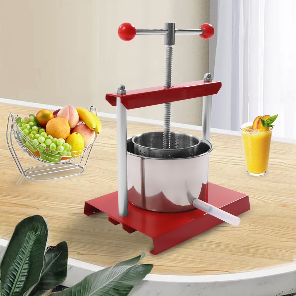 3L Fruit Wine Cider Press Apple Grapes Crusher Juice Maker Juicer Wine ...