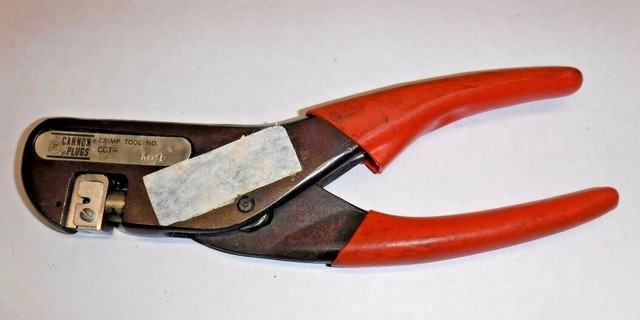 Cannon Plugs Cct-km-1 Crimp Tool Ratchet Pliers Aviation for sale ...