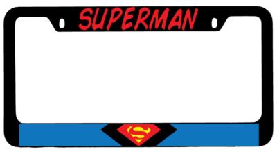 Superman Black METAL License Plate Frame Auto Accessory DC | eBay