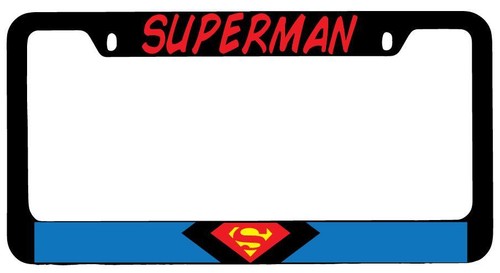 Superman Black METAL License Plate Frame Auto Accessory DC | eBay