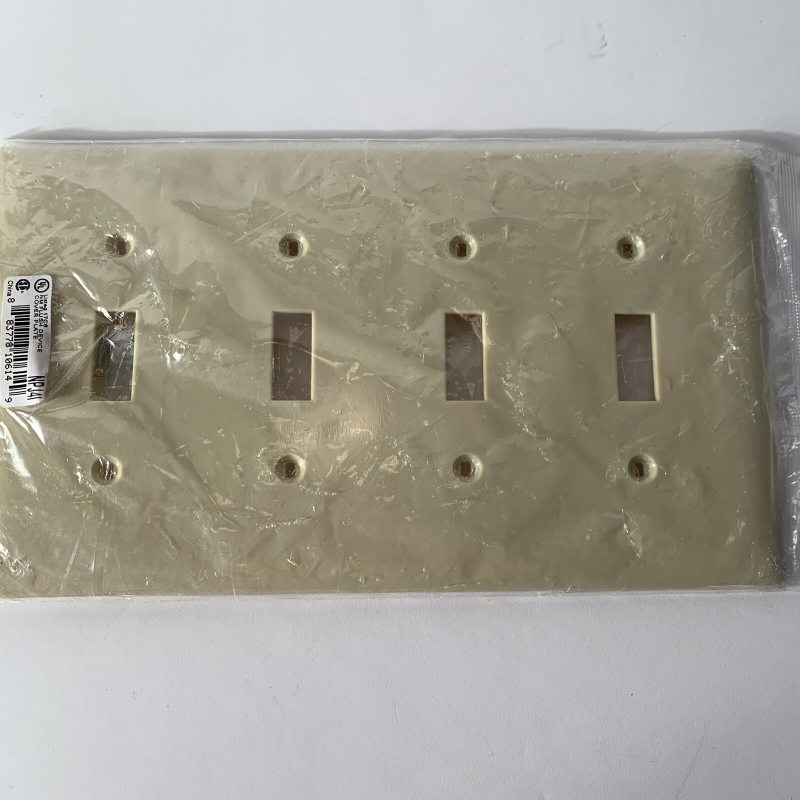 Switch Plate 4-Gang White National Brand Alternative Standard Switch ...